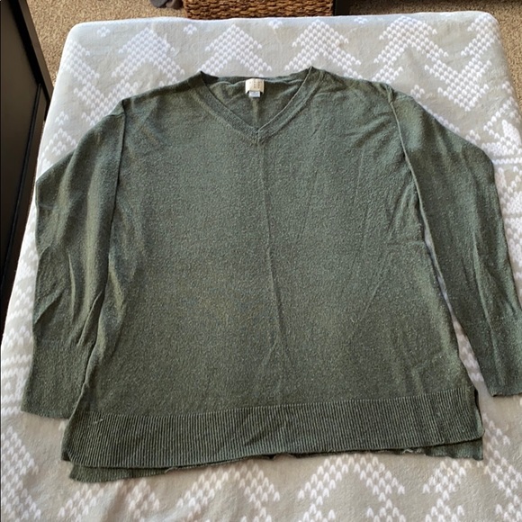 a new day | Sweaters | Forest Green Crew Cut Sweater | Poshmark